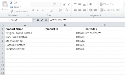 How to Create a Barcode In Google Sheets & Microsoft Excel - Barcode Blog