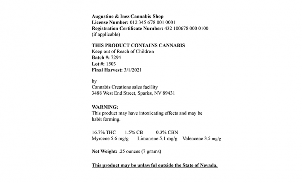Nevada Cannabis Compliance Labels - Barcode Blog