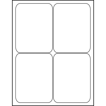 4" x 5" - Laser sheet Labels (4 up) - Smith Corona