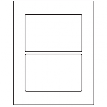 6" x 4" Clear Matte Rectangular Sheet Labels - Style 106 - Smith Corona