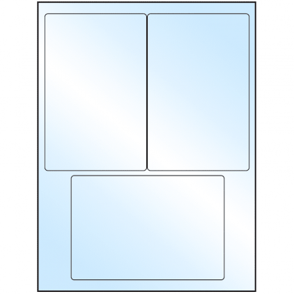 4" x 6" White Premium High Gloss Rectangular Sheet Labels - Style 120 ...
