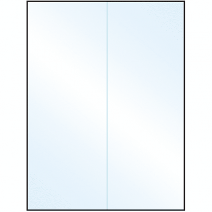 8.5" x 11" Crystal Clear Rectangular Sheet Labels - Style 135 - Smith ...