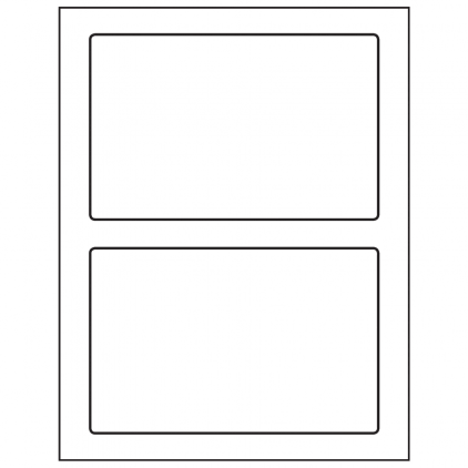 7" x 4.5" White Vinyl Drum Rectangular Sheet Labels - Style 28 - Smith ...