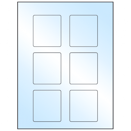 2.5" x 2.75" White Premium High Gloss Rectangular Sheet Labels - Style ...