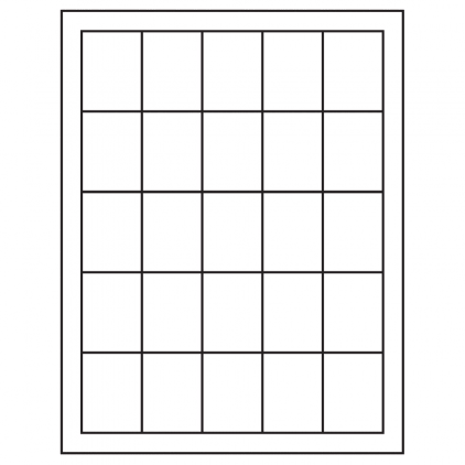 1.5" x 2" White Matte Litho Rectangular Sheet Labels - Style 610 ...