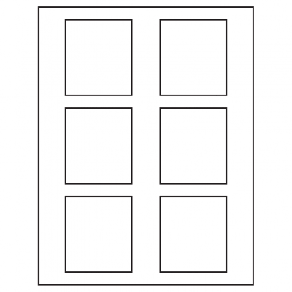 2.625" x 3" White Matte Litho Rectangular Sheet Labels - Style 700 ...