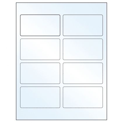3.75" x 2" White Mid Gloss Rectangular Sheet Labels - Style 730 - Smith ...