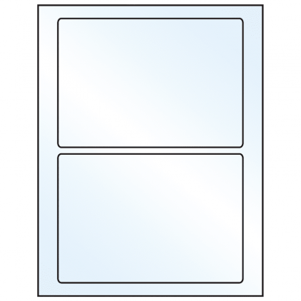 7" x 4.875" White Mid Gloss Rectangular Sheet Labels - Style 861 ...