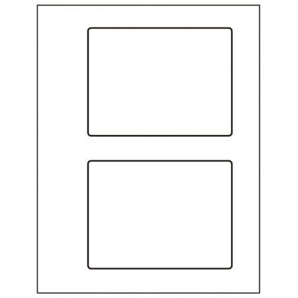 5.5" x 4.125" White Matte Litho Rectangular Sheet Labels - Style 9 ...