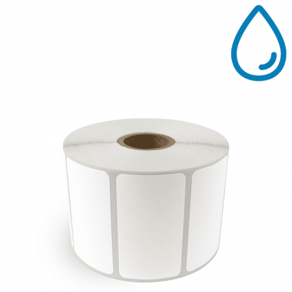2.25" x 1.25" Polypropylene - Direct Thermal Labels - 1" Core ...