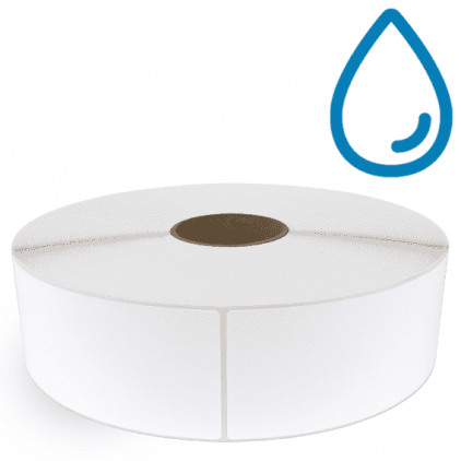 3" x 10" Polypropylene - Direct Thermal Labels - 3" Core / 12" Outer ...