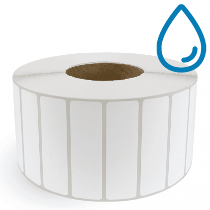 4" x 1" Polypropylene - Direct Thermal Labels - 3" Core - Smith Corona