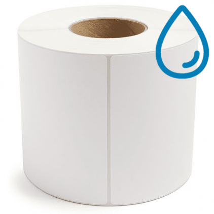 6" x 8" Polypropylene - Direct Thermal Labels - 3" Core - Removable ...