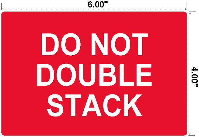 4x6 Pre-Printed (Do Not Double Stack) Labels - Lowest Prices Online