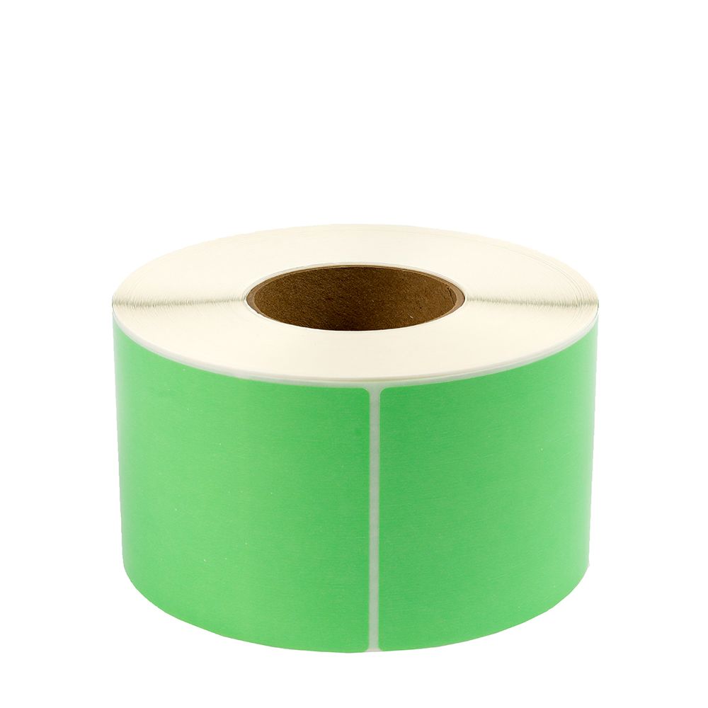 4x6 Fluorescent Green - Thermal Transfer Labels - 3" Core