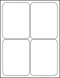 4" x 5" (4-Up) Laser Sheet Labels
