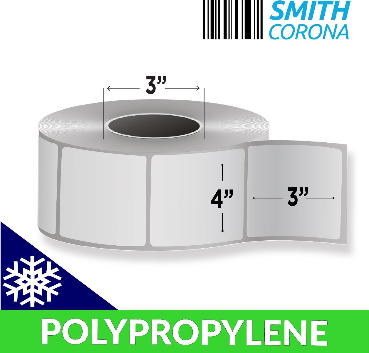 4" x 3" PolyPro (Freezer Grade) - Direct Thermal Labels