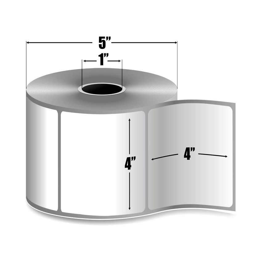 4x4 (XL) Direct Thermal Labels - 1" Core - Lowest Prices Online
