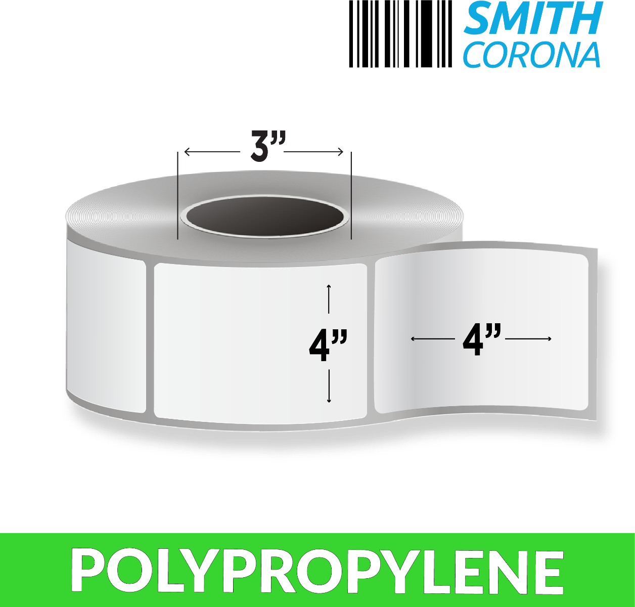 4" x 4" PolyPro - Thermal Transfer Labels