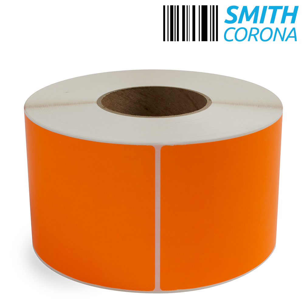 4x6 Fluorescent Orange - Thermal Transfer Labels - 3" Core