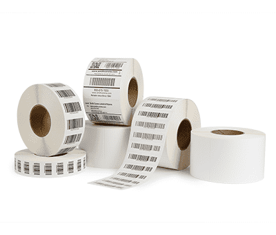 4" x 2" White - Thermal Transfer Labels - 3" Core - Smith Corona