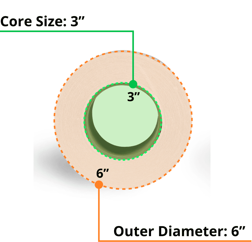 3" x 2" Inkjet Roll Labels - Choose Your Material and Finish