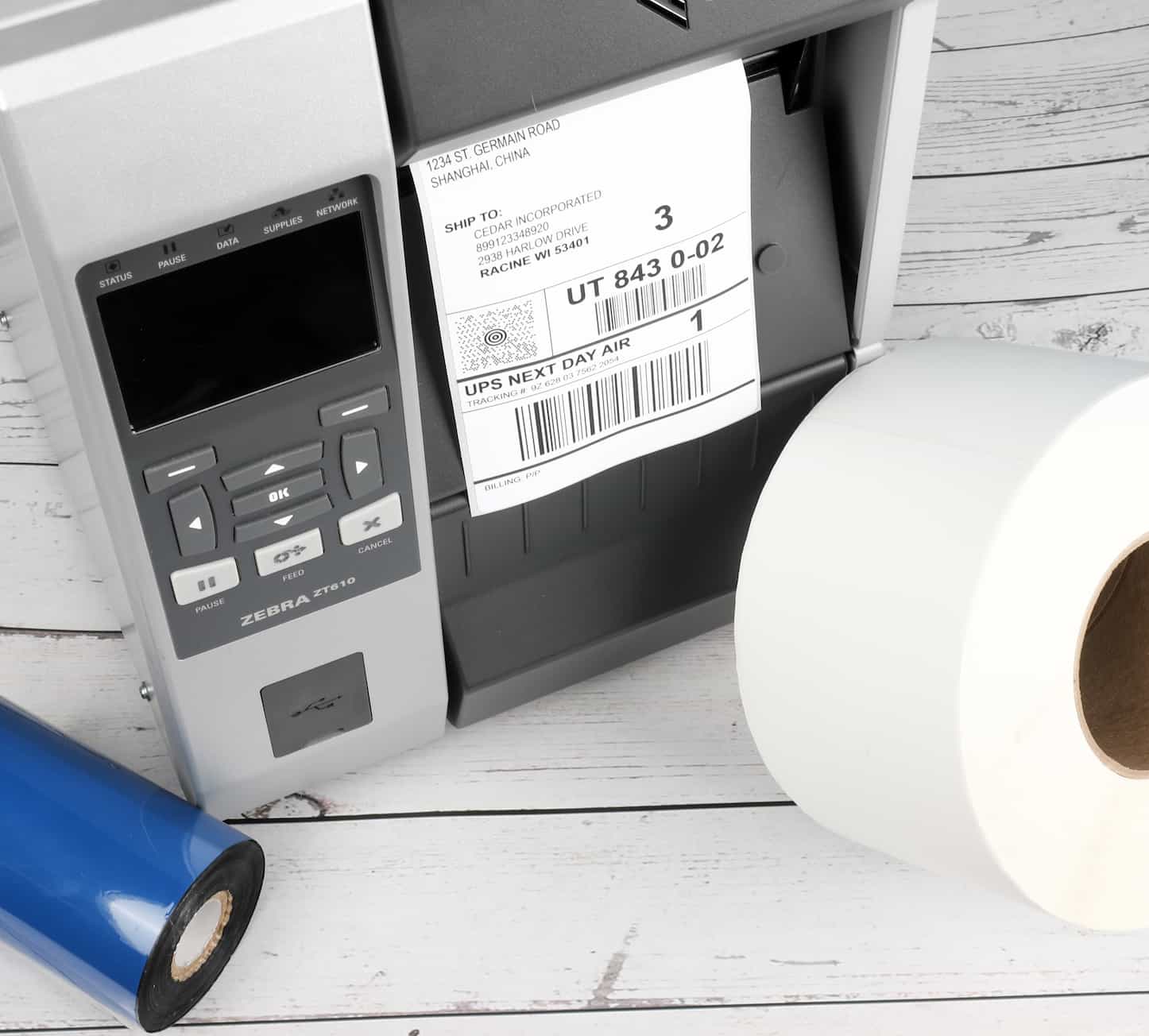 4" x 6" Polypropylene - Thermal Transfer Labels - 3" Core - Smith Corona